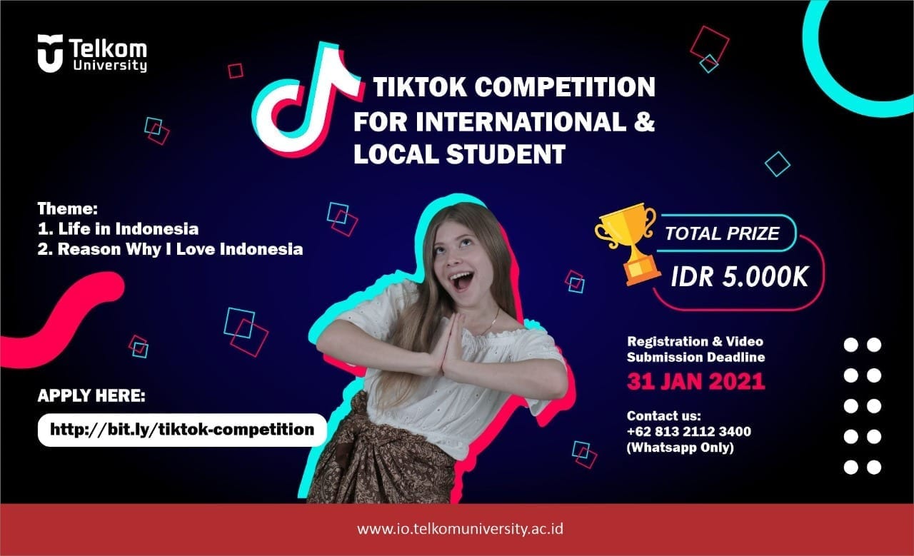 TikTok Challenge 2021 - Telkom University International Office