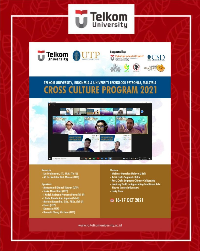 Cross Culture Program 2021. Telkom University. International