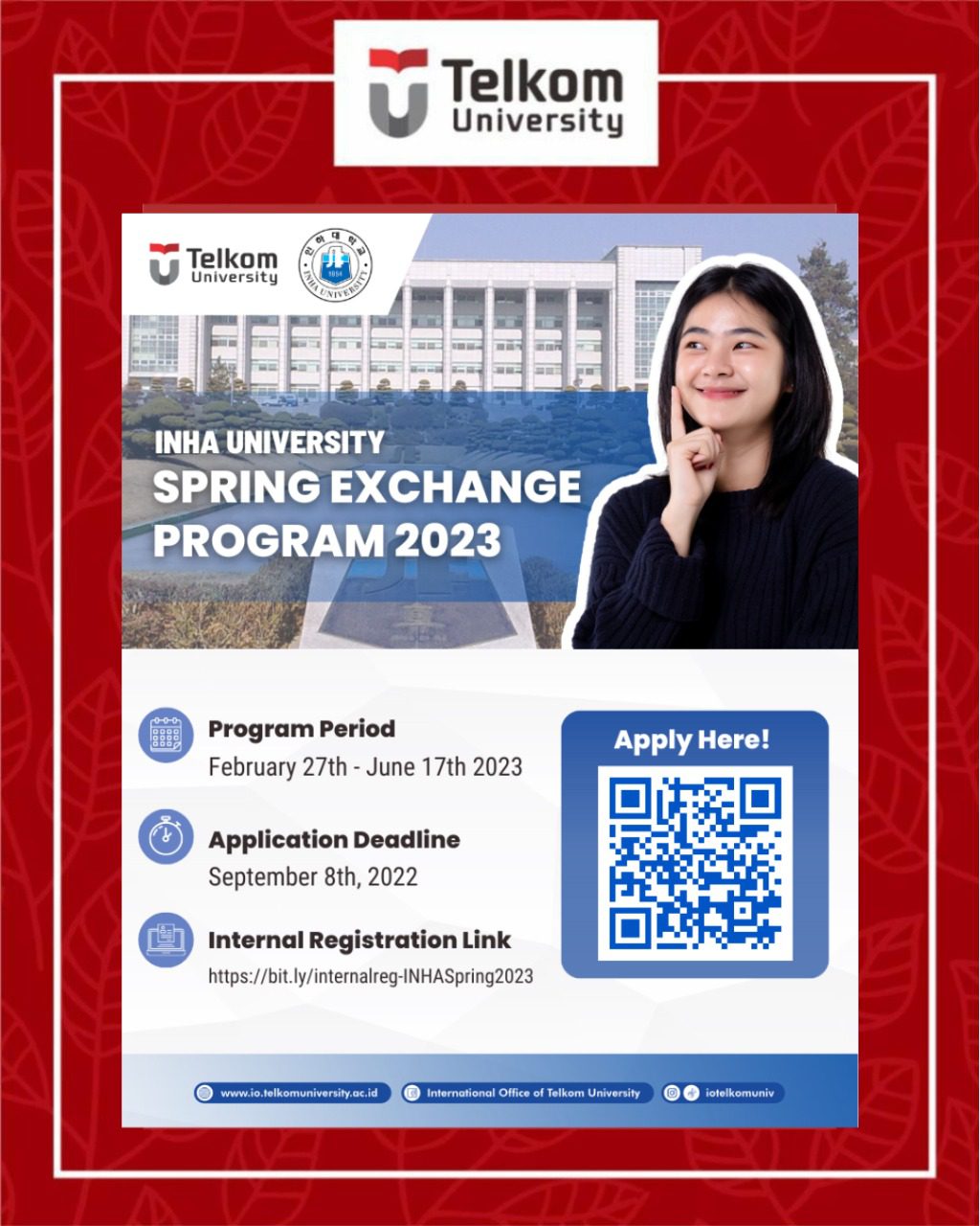 INHA Spring Exchange Program 2023. Telkom University.
