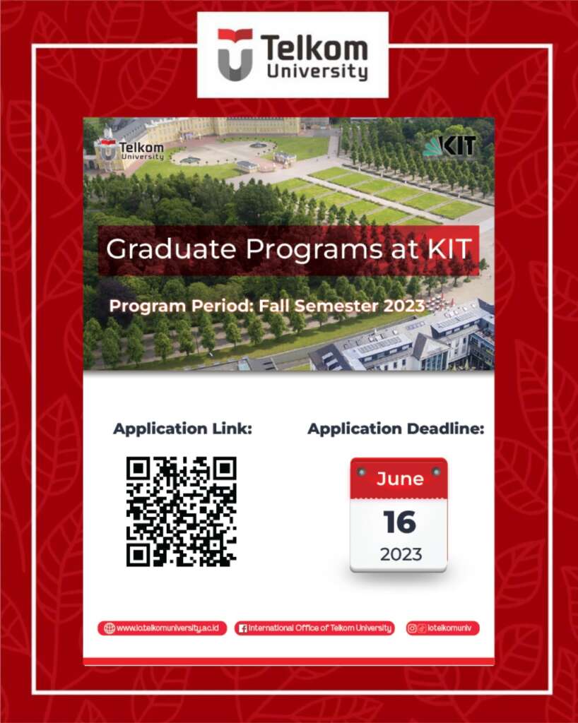 KIT Graduate Programs 2023 for Telkom University graduates