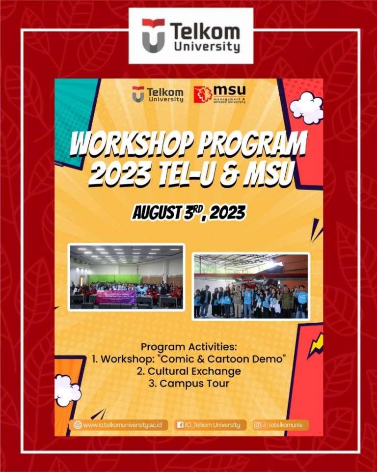 Workshop: "Comic & Cartoon Demo", TelU & MSU Malaysia