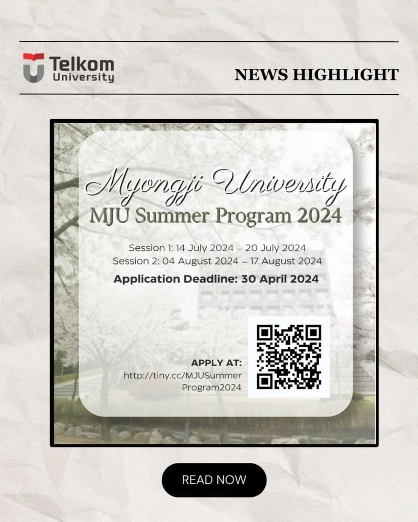 MJU Summer Program 2024 - Telkom University International Office